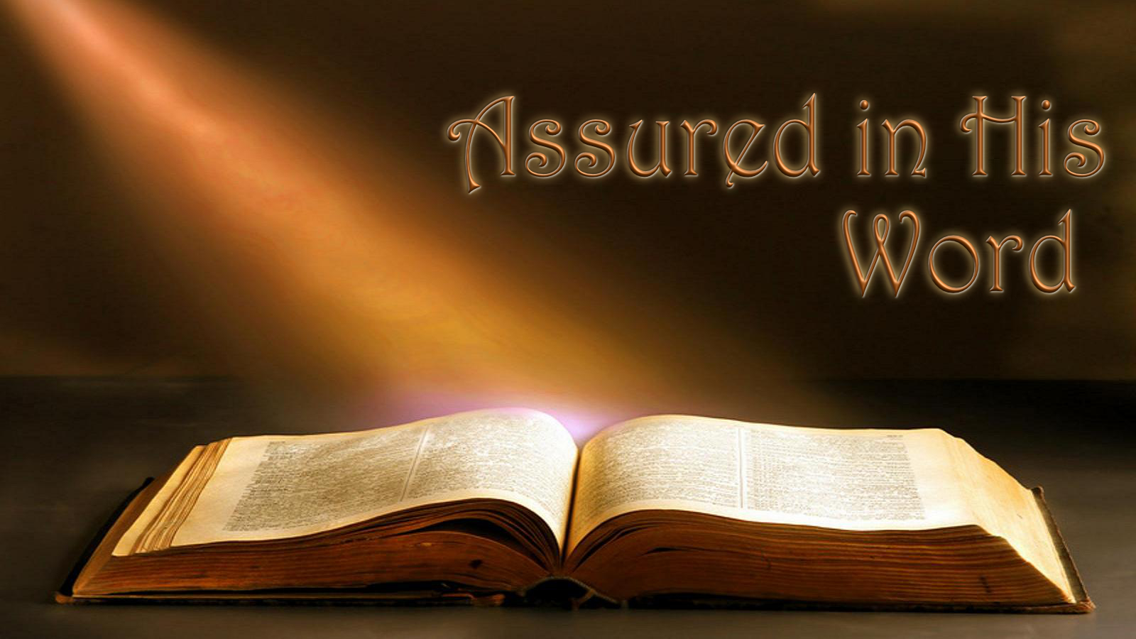 Assured through His Word – By Jeremiah Pickrel - New Song Church